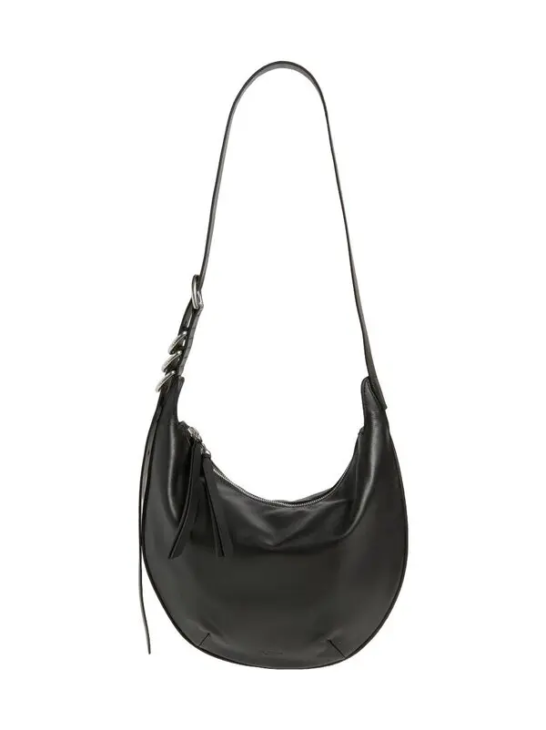 Rag & Bone Medium Mercer Leather Hobo Bag - Black