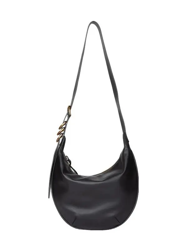 Rag & Bone Medium Mercer Leather Hobo Bag - Black