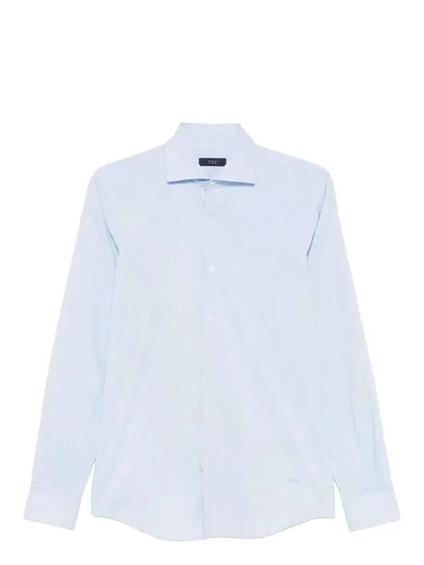 FAY Striped Shirt - Blue
