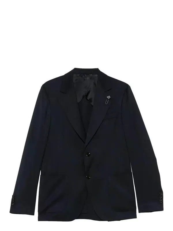 LARDINI Virgin-wool Blazer - Blue