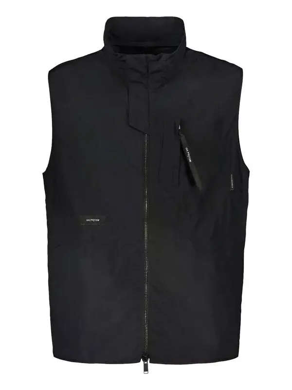 ISO.POETISM Zip-up Gilet - Black