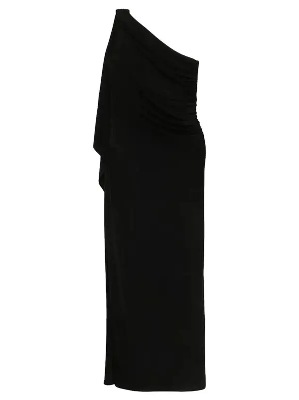 BLANCA VITA Ruched Maxi Dress - Black