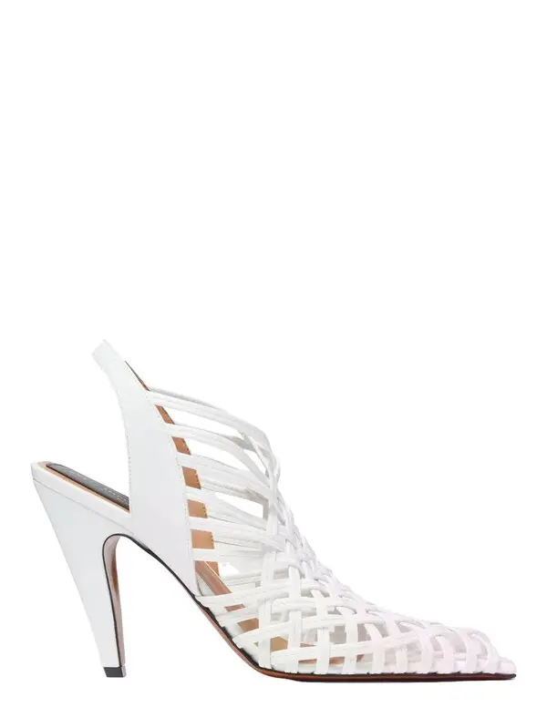 Stella McCartney 95mm Square-toe Sandals - White