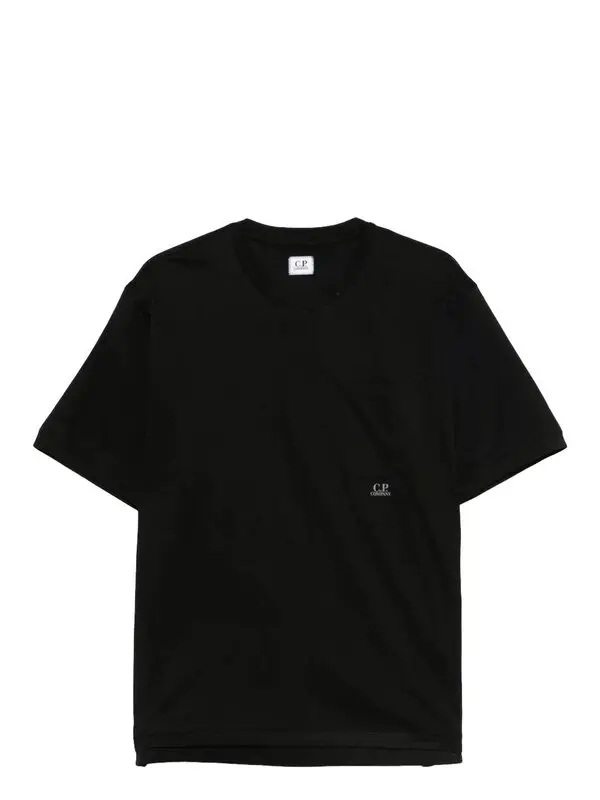 C.P. COMPANY Logo-print T-shirt - Black