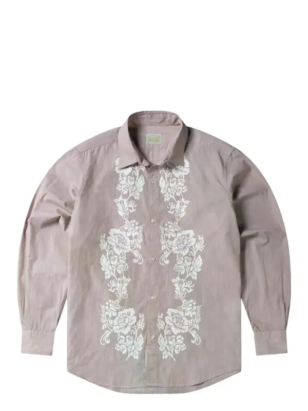 Aries Floral Print Shirt - Brown