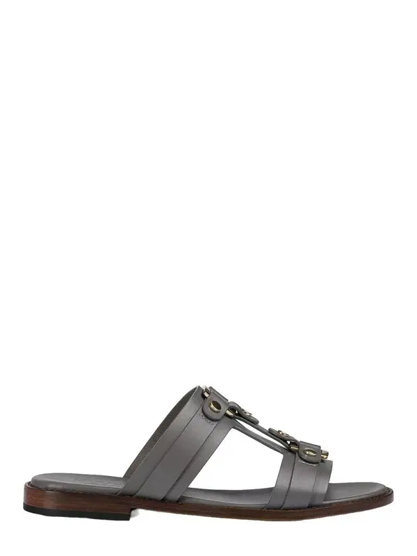 DOUCAL'S Leather Sandals - Grey