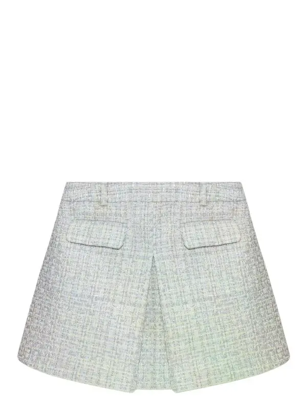 SELF-PORTRAIT Tweed Mini Skirt - Blue