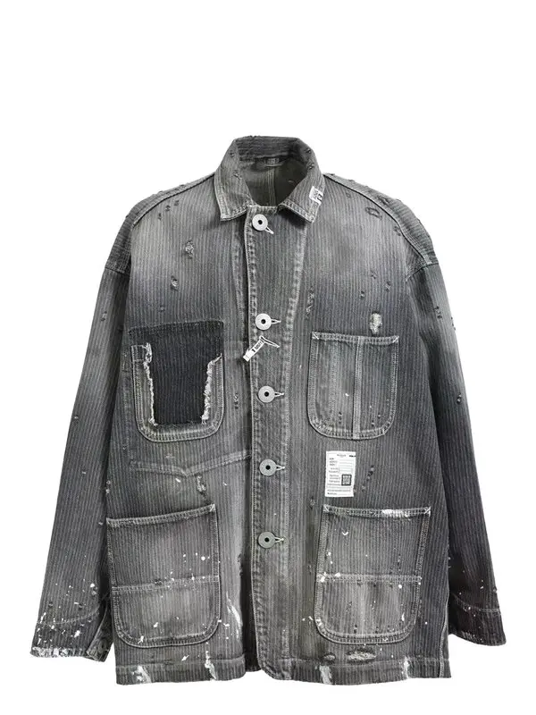 Mihara Yasuhiro Denim Shirt Jacket - Black