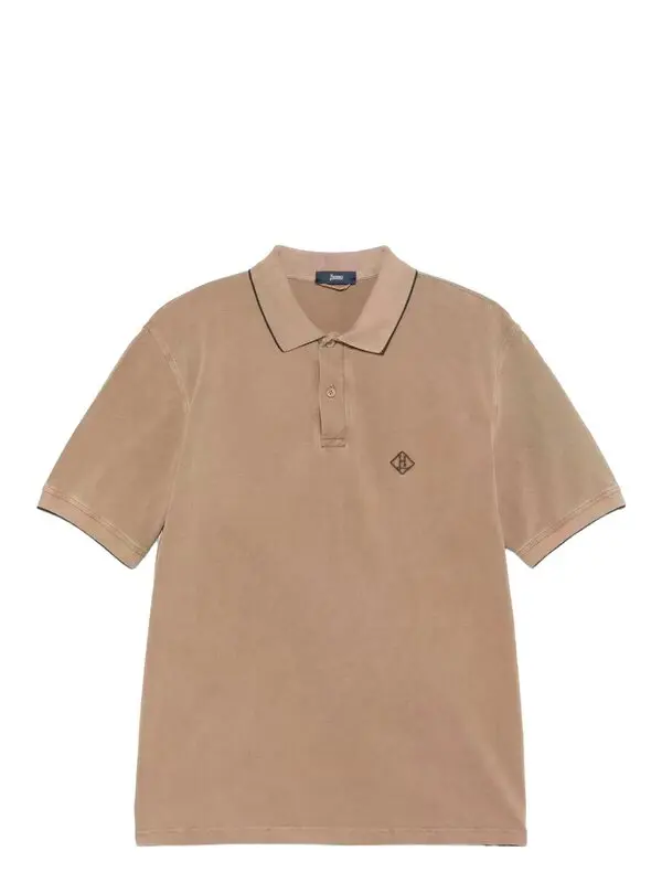 Herno Logo-embroidered Polo Shirt - Brown