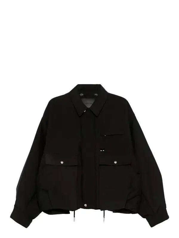 SONGZIO Multi-pockets Shirt Jacket - Black