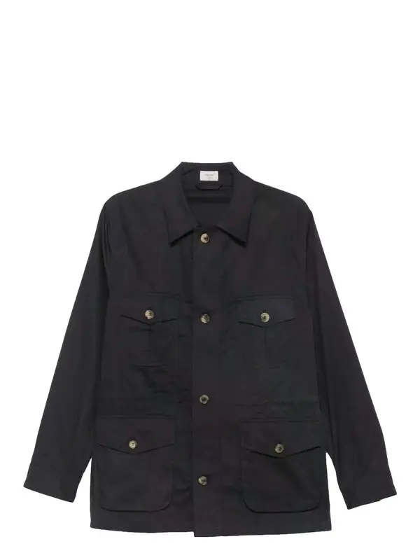 ALESSANDRO GHERARDI Cotton Shirt Jacket - Blue