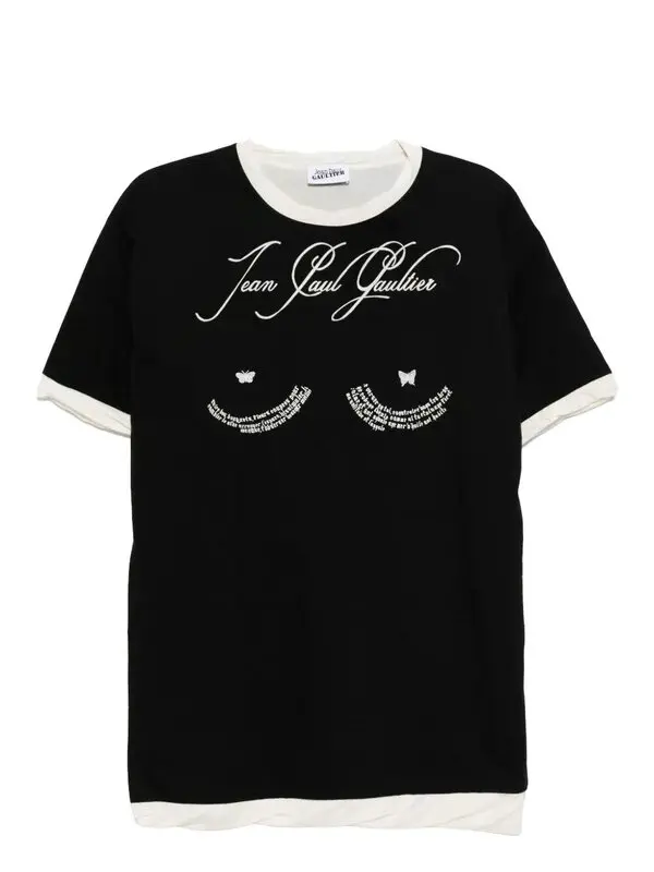 Jean Paul Gaultier Tattoo Poem T-shirt - Black
