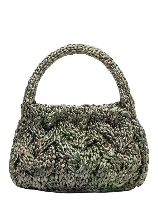 JW Anderson Small Cable Knit Handheld Bag - Grey