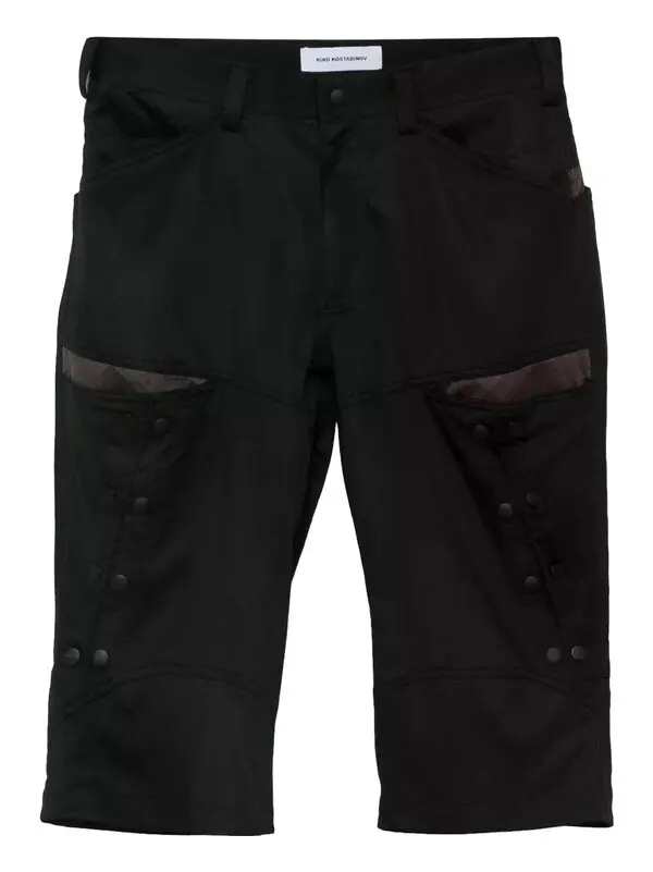 KIKO KOSTADINOV Inex Snap Shorts - Black