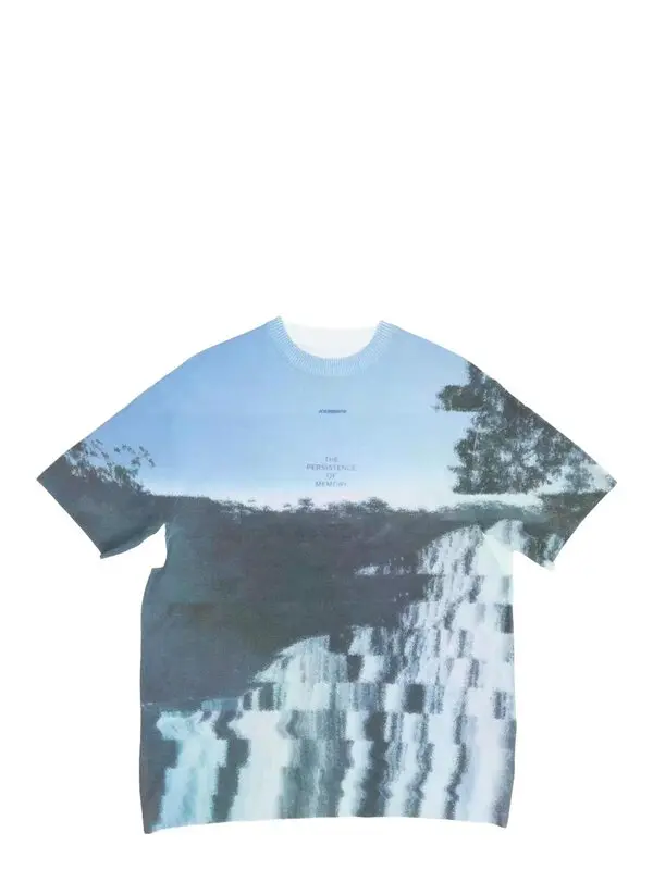 ADER ERROR Photograph-print T-shirt - Blue