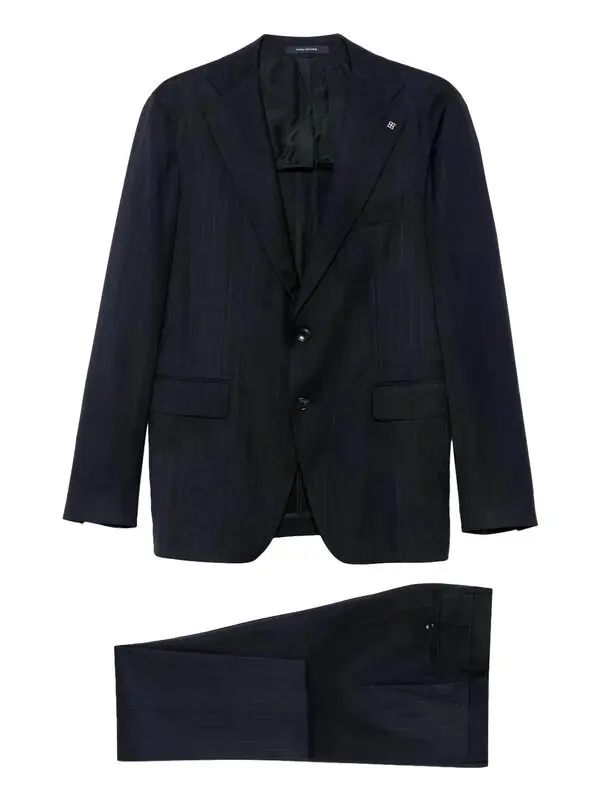 Tagliatore Pinstriped Suit - Blue
