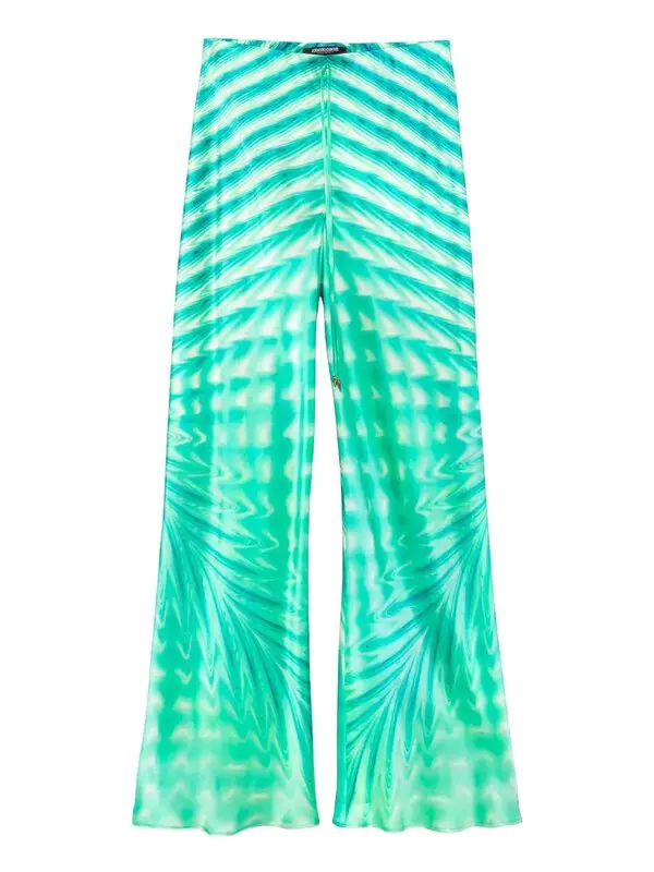 Roberto Cavalli Printed Trousers - Green
