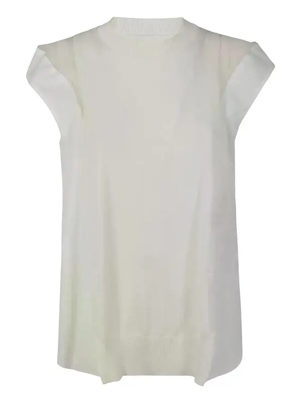 Sacai Cotton Top - White