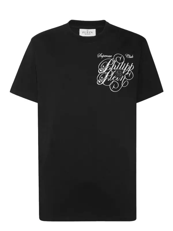 Philipp Plein Plein Coursive Stones T-shirt - Black