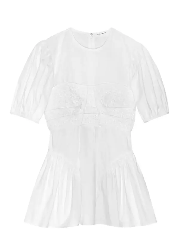 Cecilie Bahnsen Conner Cotton Top - White