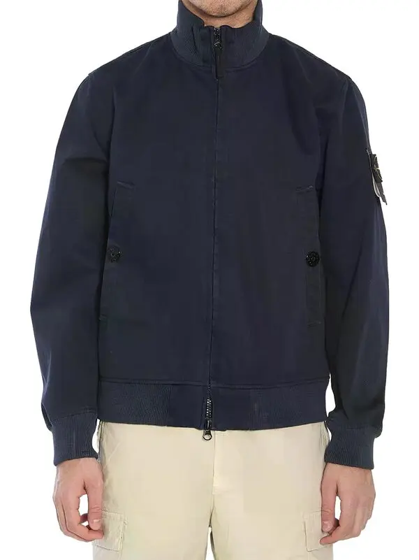 Stone Island Compass Badge Bomber Jacket - Blue
