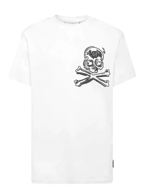Philipp Plein Skull & Bones T-shirt - White