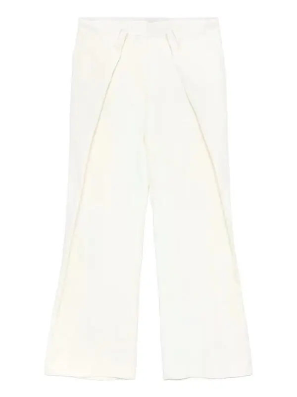 Rokh Pleated Wide-leg Trousers - Neutrals