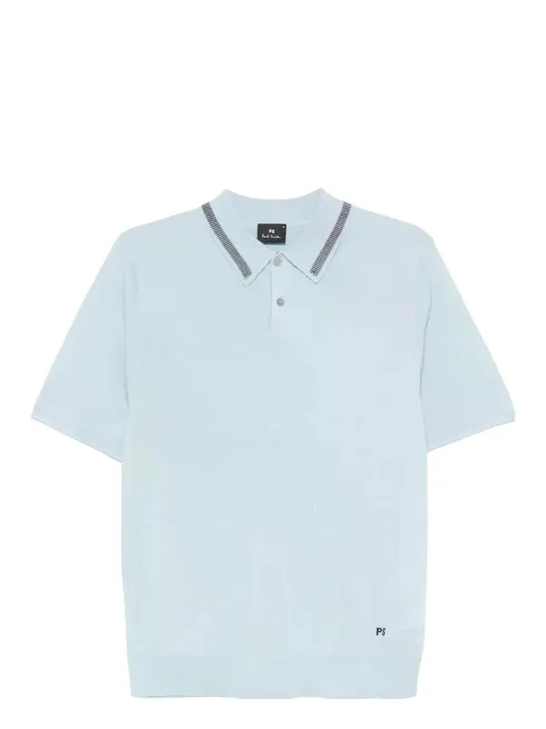 Paul Smith Wool Polo Shirt - Blue