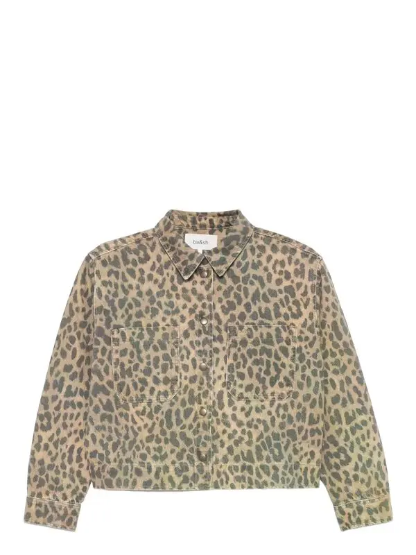 Ba&sh Timotee Leopard Print Jacket - Neutrals