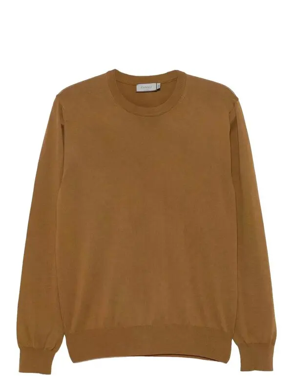 Canali Cotton Sweater - Brown