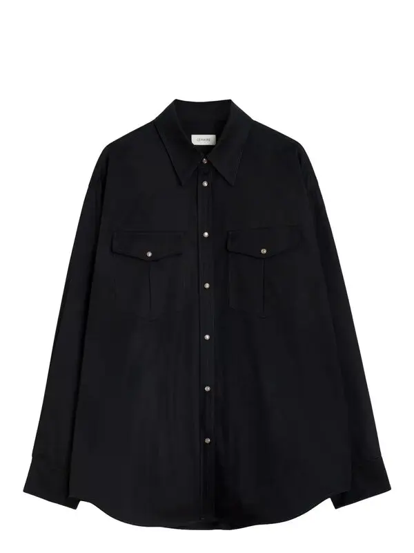 LEMAIRE Western Shirt - Black