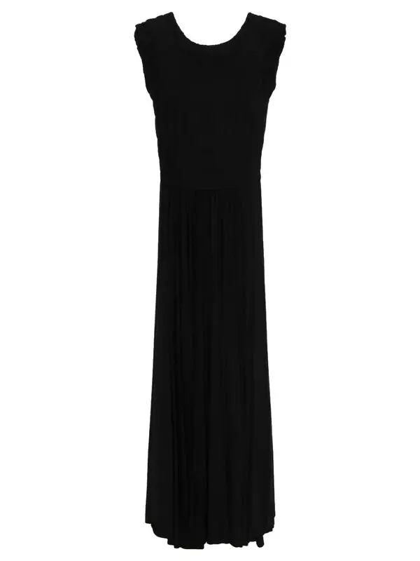 PNK Ruched Maxi Dress - Black