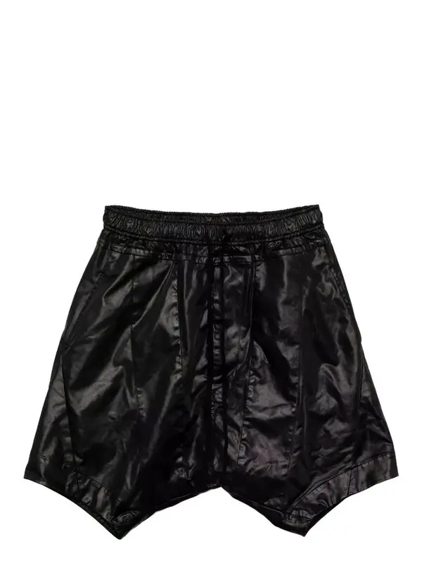 JULIUS Drop Crotch Berg Shorts - Black