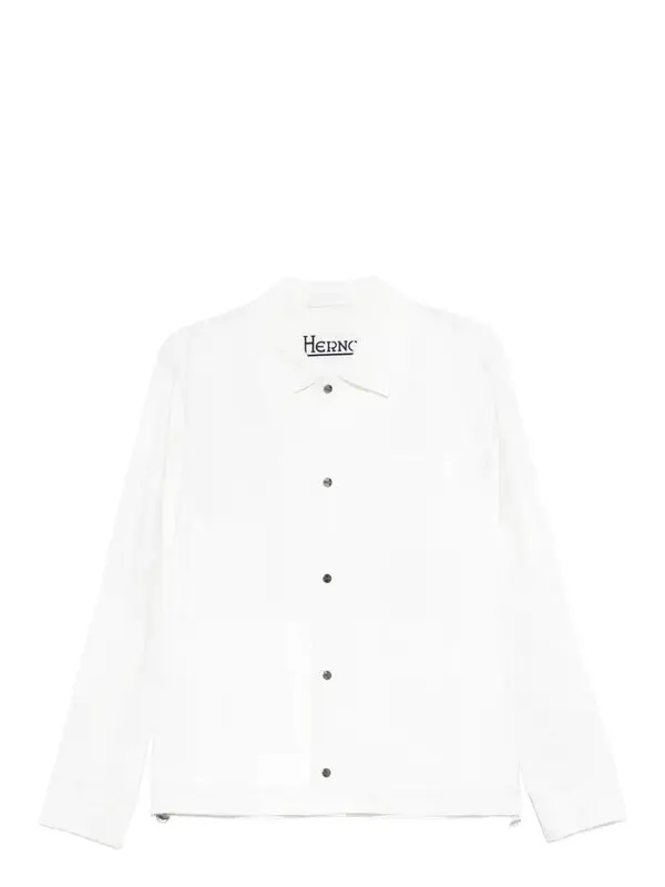 Herno Drawstring-waist Shirt Jacket - White
