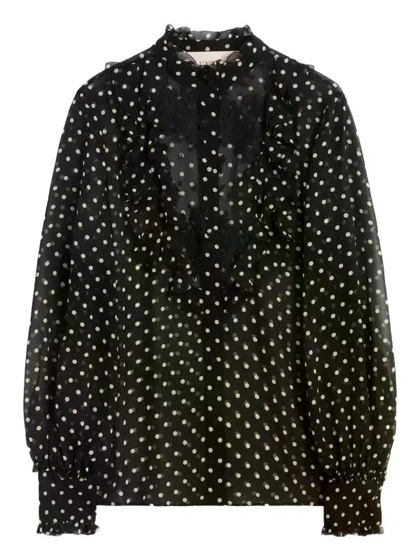 Valentino Garavani Polka Dot Shirt - Black