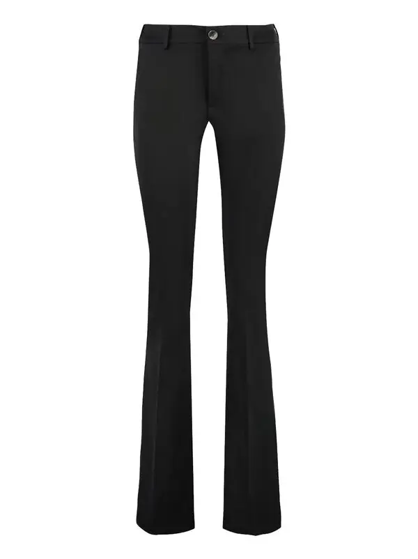 PT TORINO Elsa Flared Trousers - Black