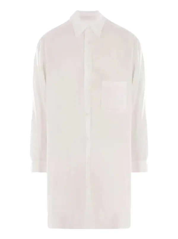 Yohji Yamamoto Semi-sheer Shirt - White