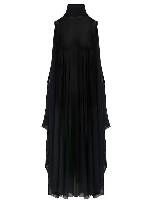MAISON MARGIELA Semi-sheer Maxi Dress - Black