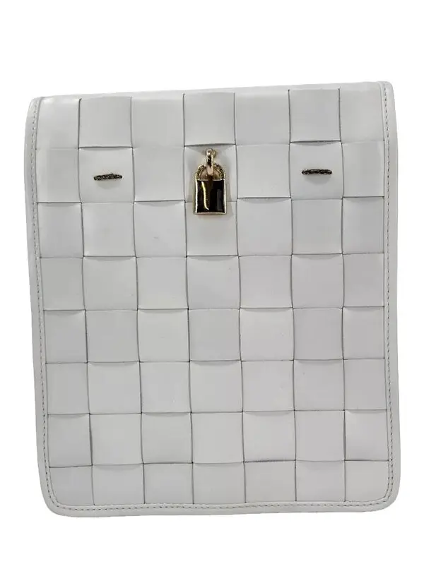 MADISON.MAISON Woven Crossbody Bag - White