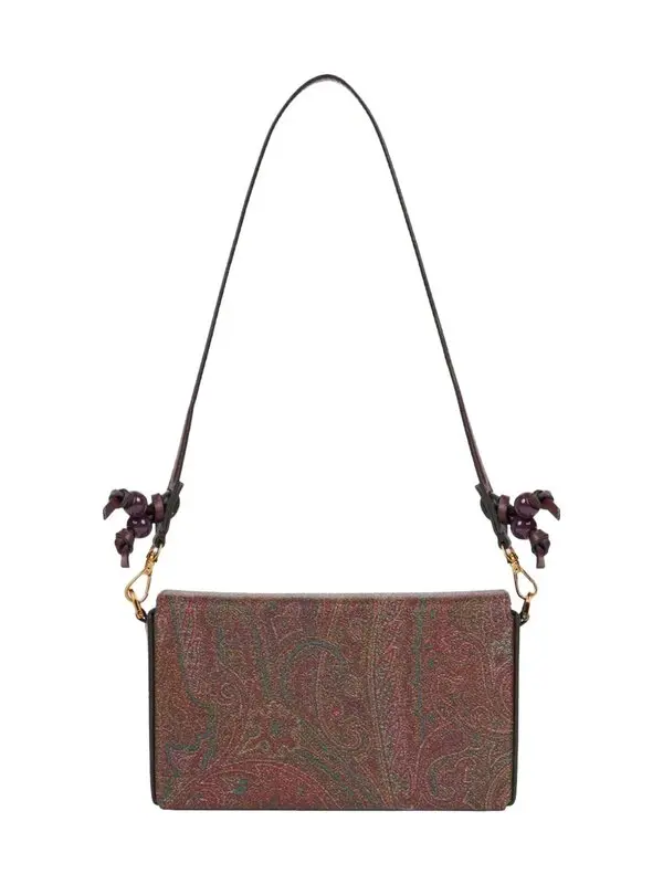 Etro Paisley Jacquard Clutch - Brown