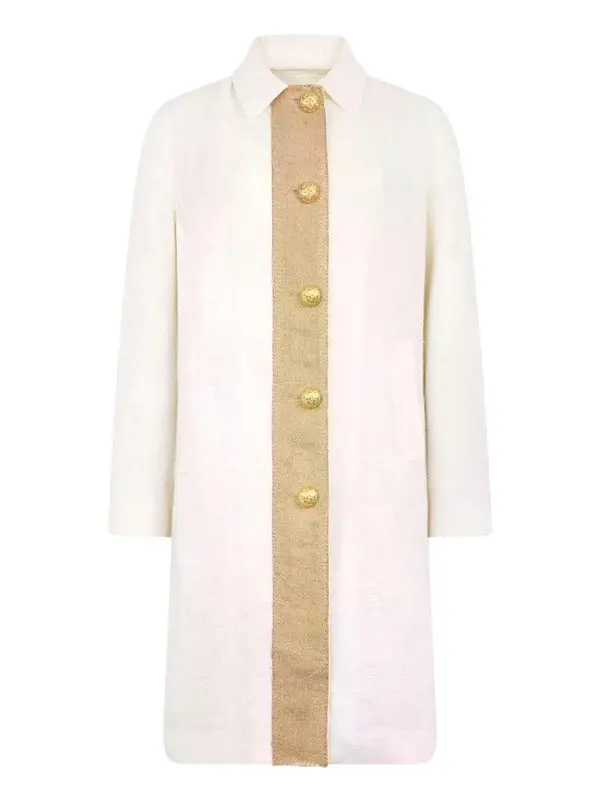 Roberto Cavalli Single-breasted Coat - White