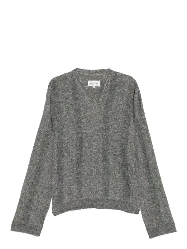 MAISON MARGIELA V-neck Sweater - Black
