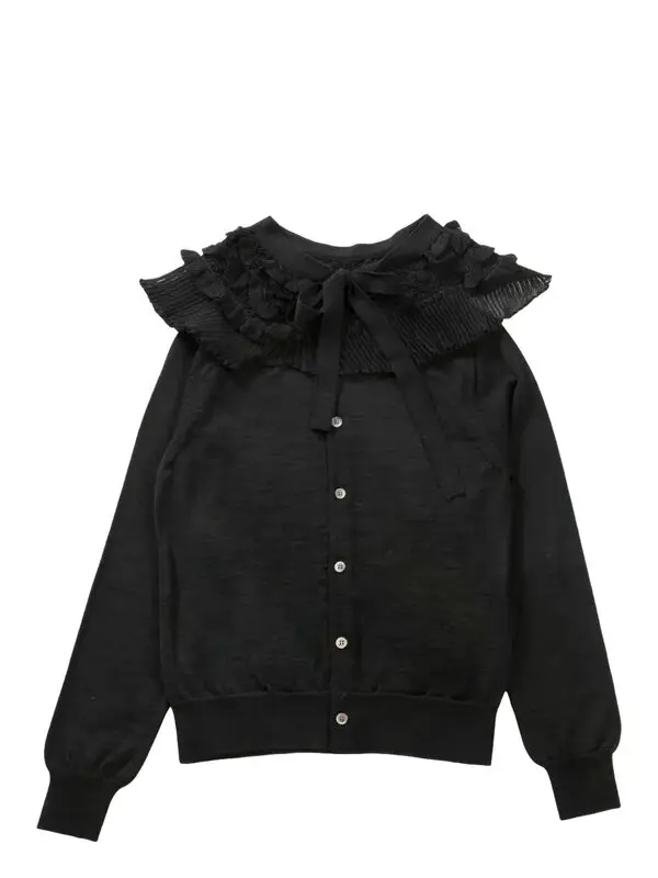 Comme Des Garçons Wool Cardigan - Black