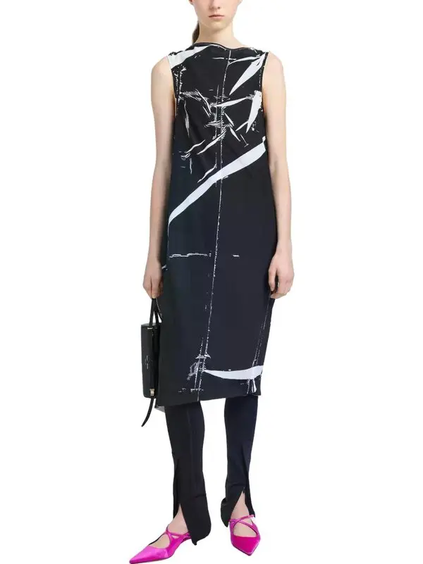 Proenza Schouler Ondine Midi Dress - Black