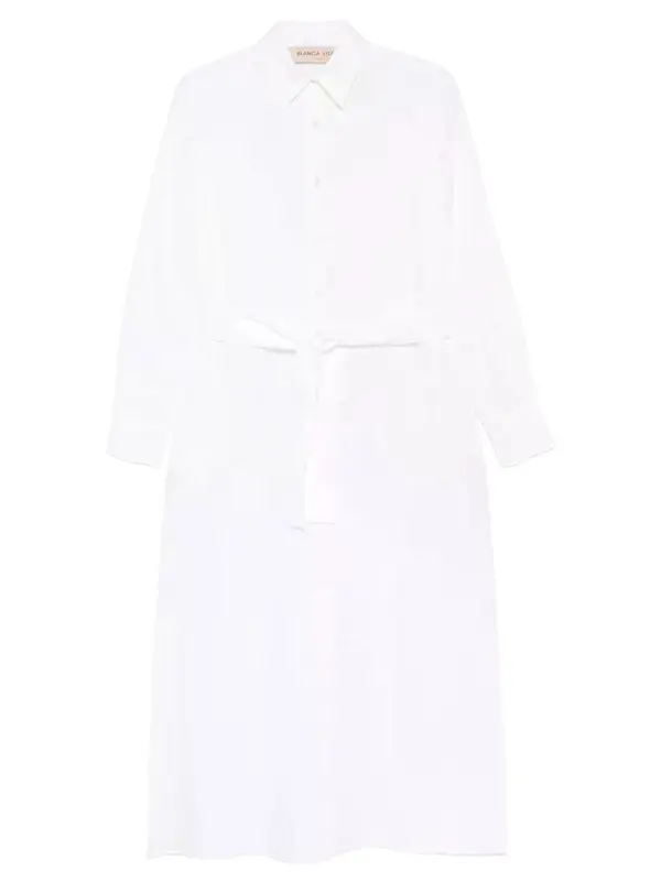 BLANCA VITA Cridio Maxi Shirt Dress - White