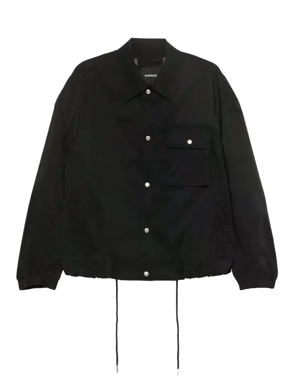 SONGZIO Poplin Shirt Jacket - Black