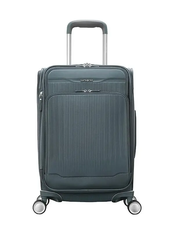 SAMSONITE Silhouette 18 Softside Carry On Spinner Suitcase - Slate Blue