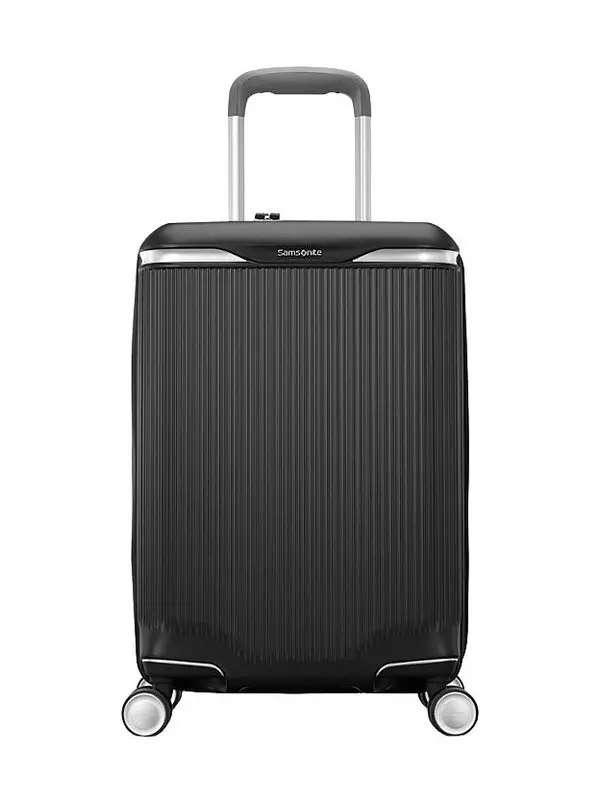 SAMSONITE Silhouette 18 Hardside Carry-on Spinner Suitcase - Black