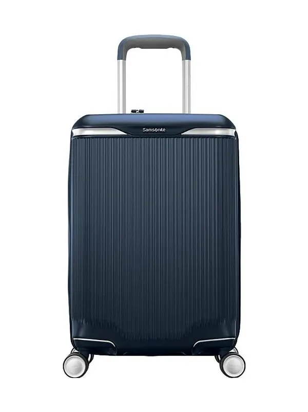 SAMSONITE Silhouette 18 Hardside Carry-on Spinner Suitcase - Deep Navy