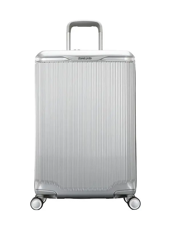 SAMSONITE Silhouette 18 Hardside Medium Spinner Suitcase - Metallic Silver